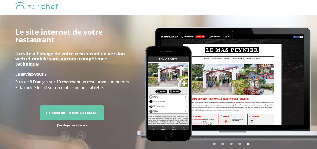 Restaurateurs, "Zenchef", le site internet de votre restaurant - Agence ...