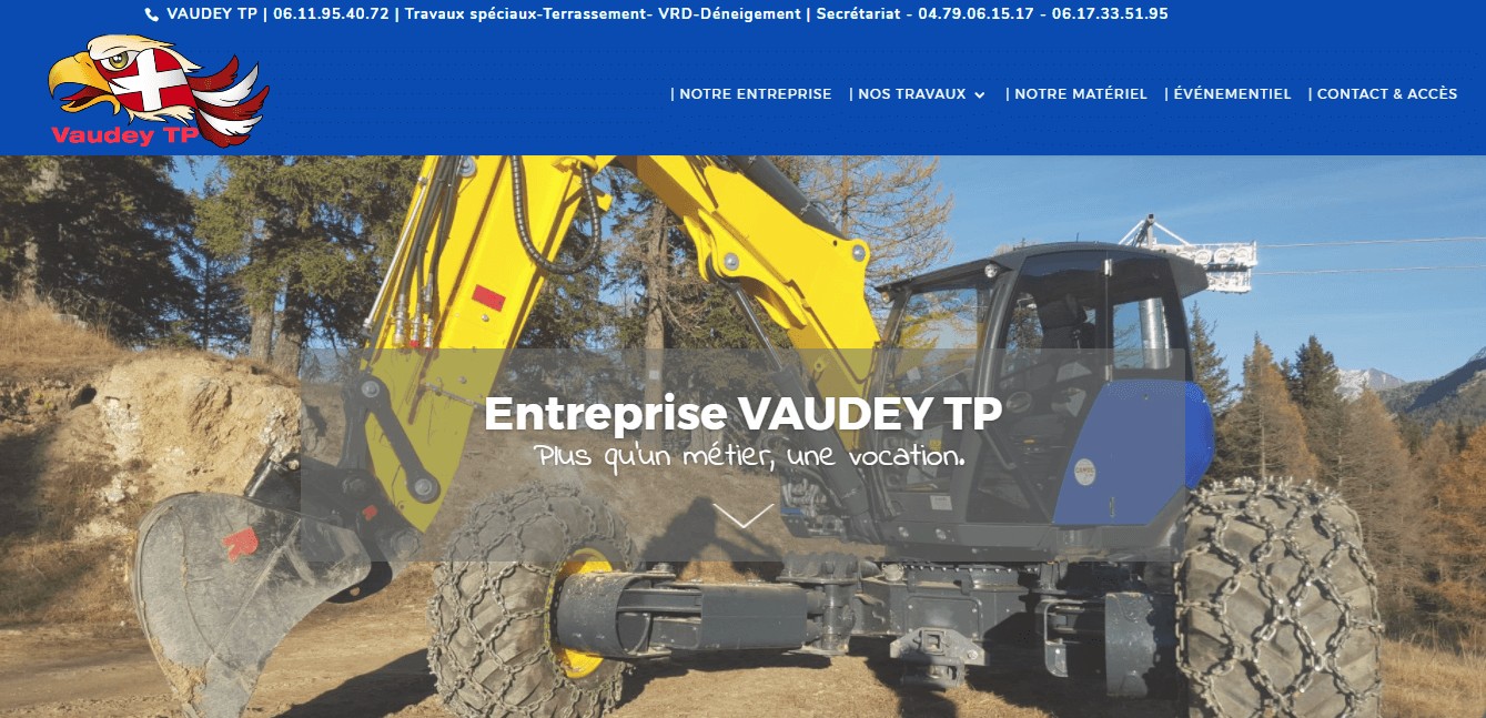 La qualité de vos travaux avec l'entreprise "VAUDEY TP"! - Agence Vistacom