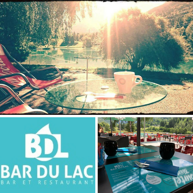 Le restaurant le Bar du Lac à Bozel choisit la couleur pour un été ...