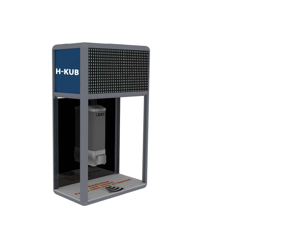 H-KUB - Distributeur de gel hydro-alcoolique avec écran de ...