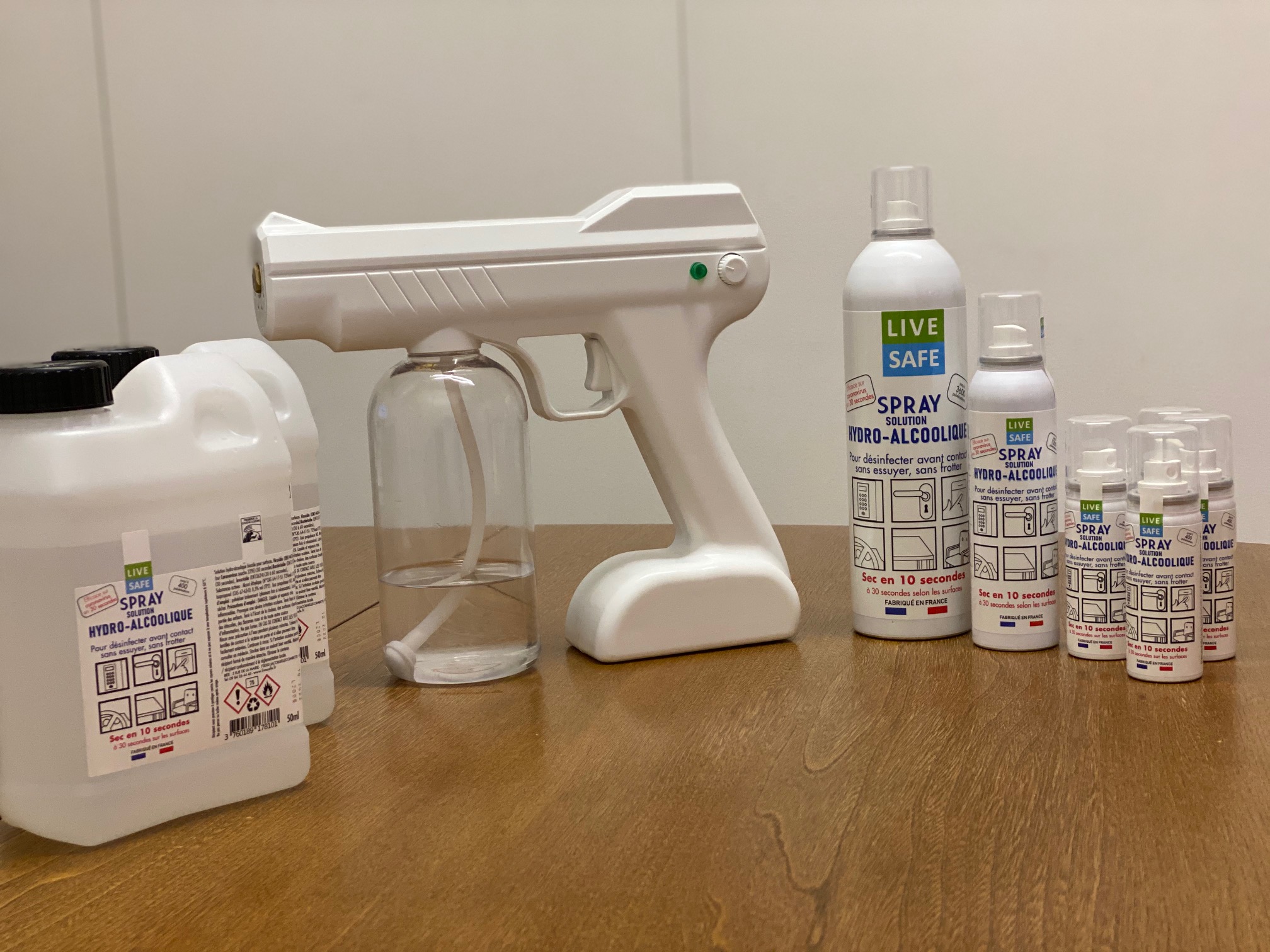 News! "HYGIÈNE SPRAY GUN" et son "DÉSINFECTANT LIVE-SAFE" by VISTACOM ...