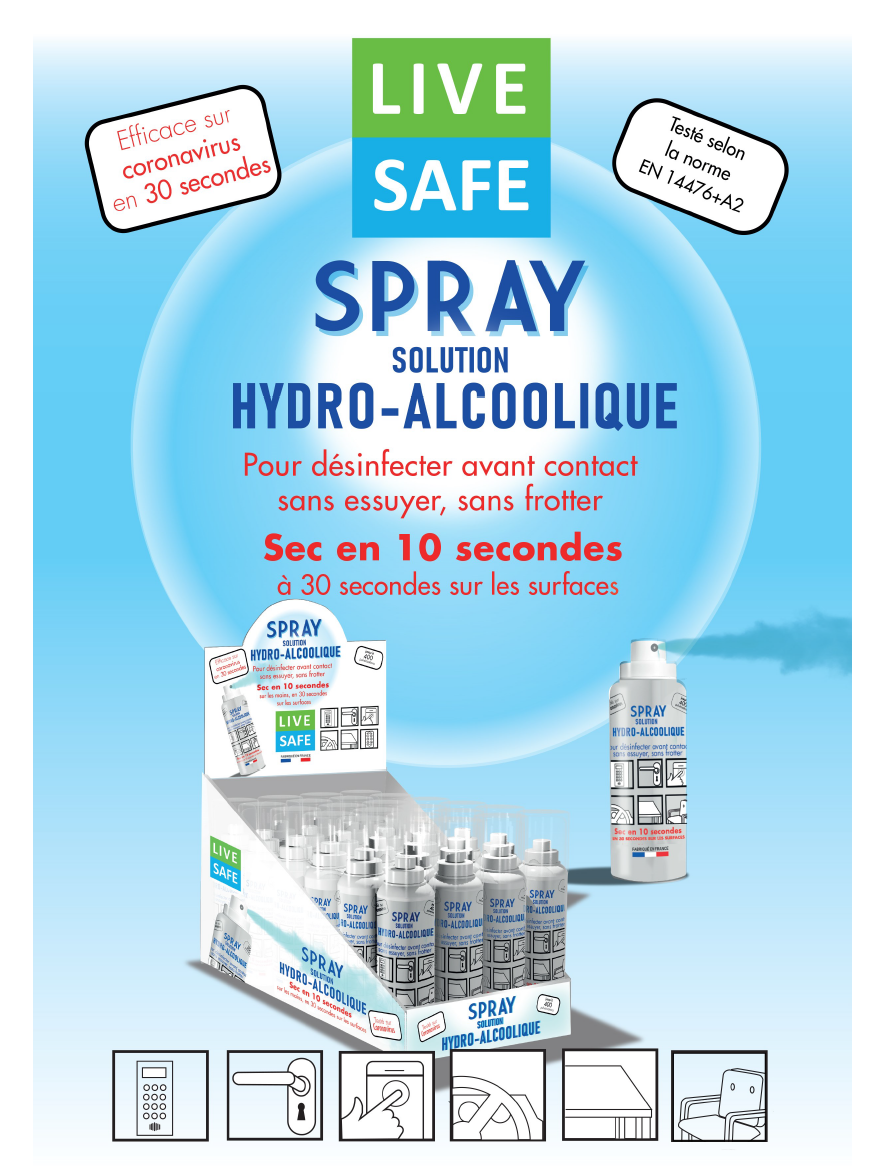 News! "HYGIÈNE SPRAY GUN" et son "DÉSINFECTANT LIVE-SAFE" by VISTACOM ...