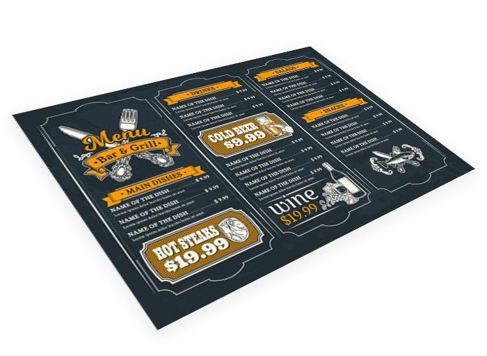 Une mise en place qui donne envie / set de table "menu" / Restaurant l ...